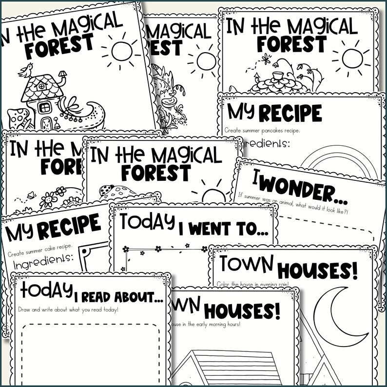 Kids Summer Journal Printable Summer Activity for Kids Summer Activity ...