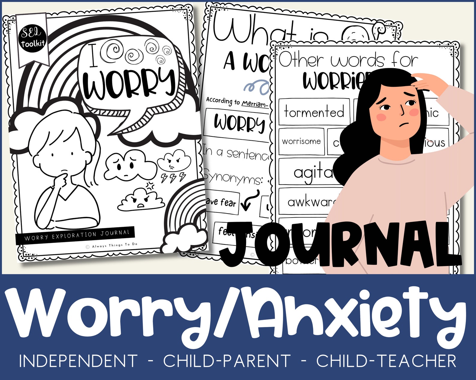 Worry Journal Kid Worry Worksheets for Kids Worry Journal Printable ...