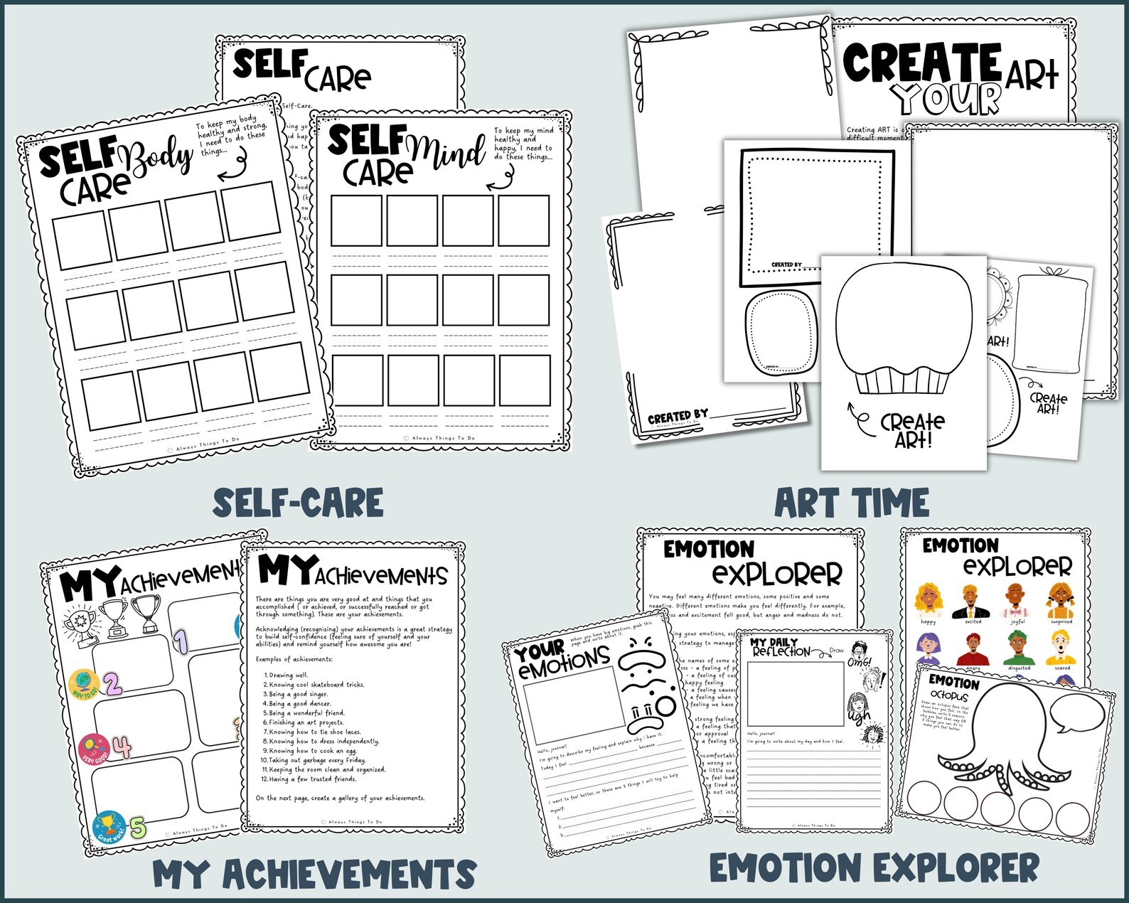 Anxiety Relief Printable Kids Anxiety Relief for Kids Anxiety Workbook ...