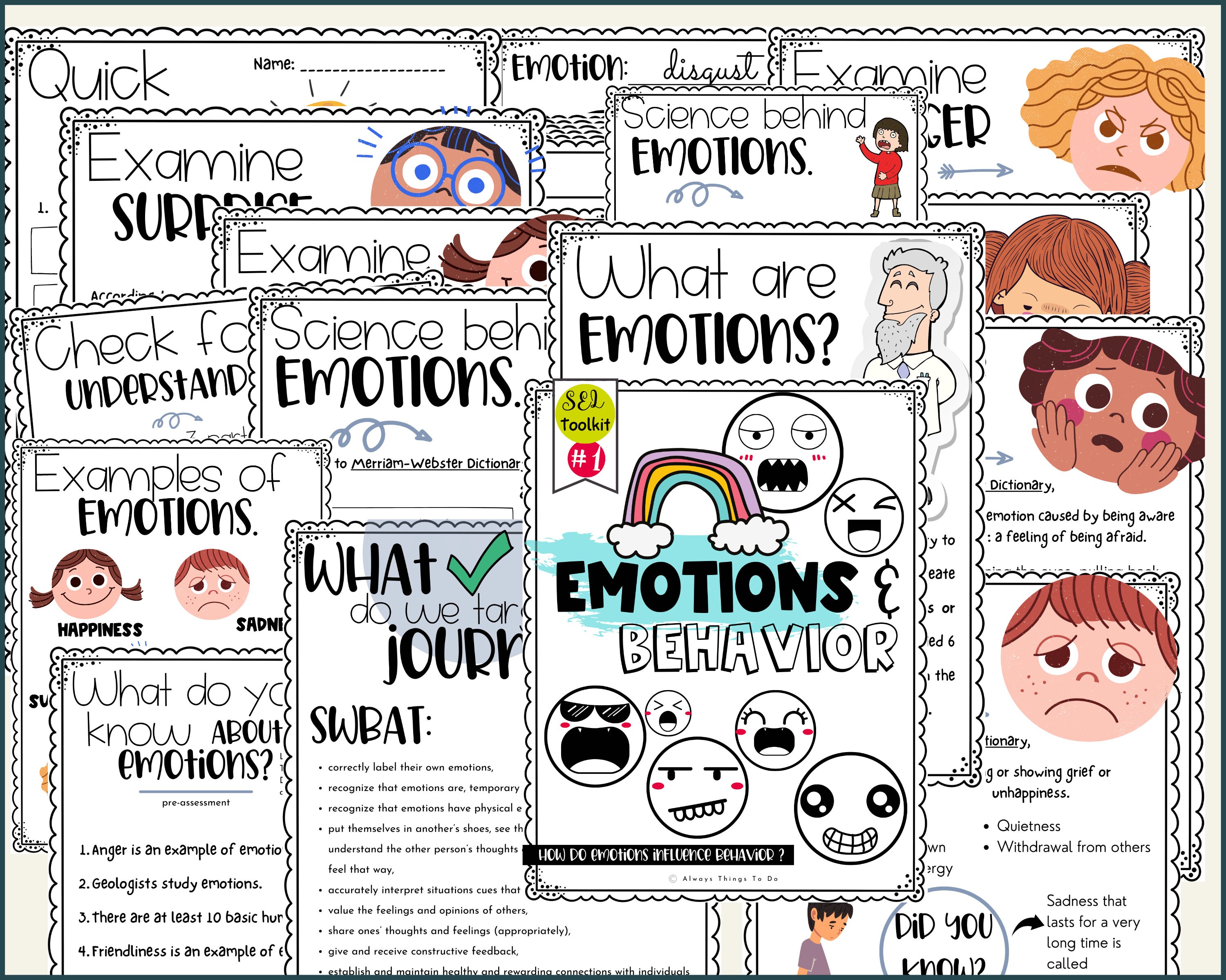 Emotions and the Body Worksheets Emotions and the Body Workbook ...