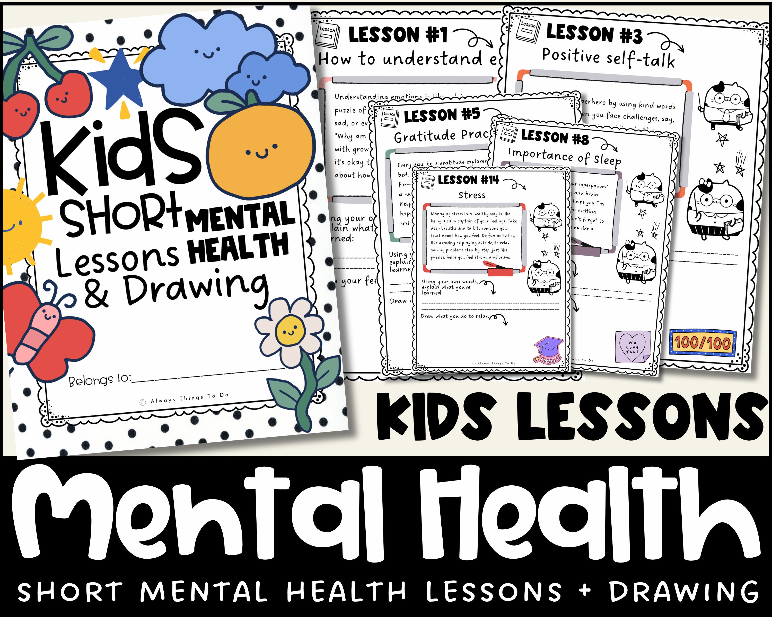 Kids Mental Health Check in Kids Mental Health Prints Kids Mental ...