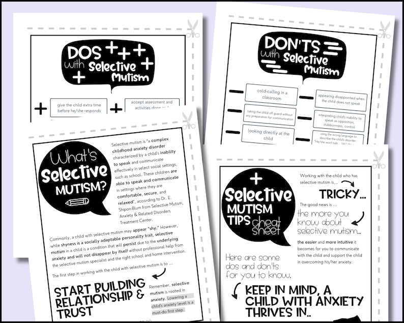 Selective Mutism Parent Teacher Communication Log Selective Mutism ...
