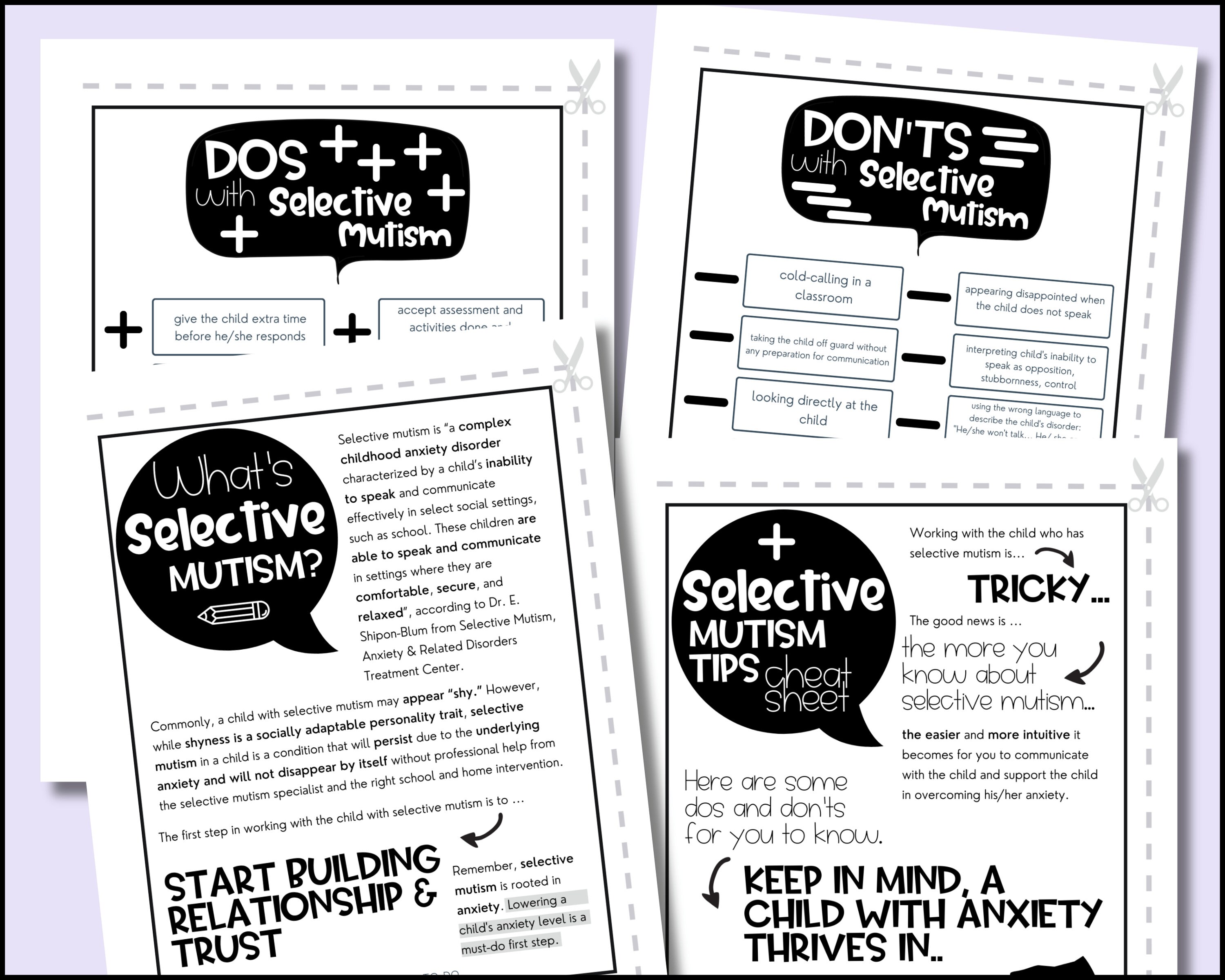 Selective Mutism Parent Teacher Communication Log Selective Mutism ...