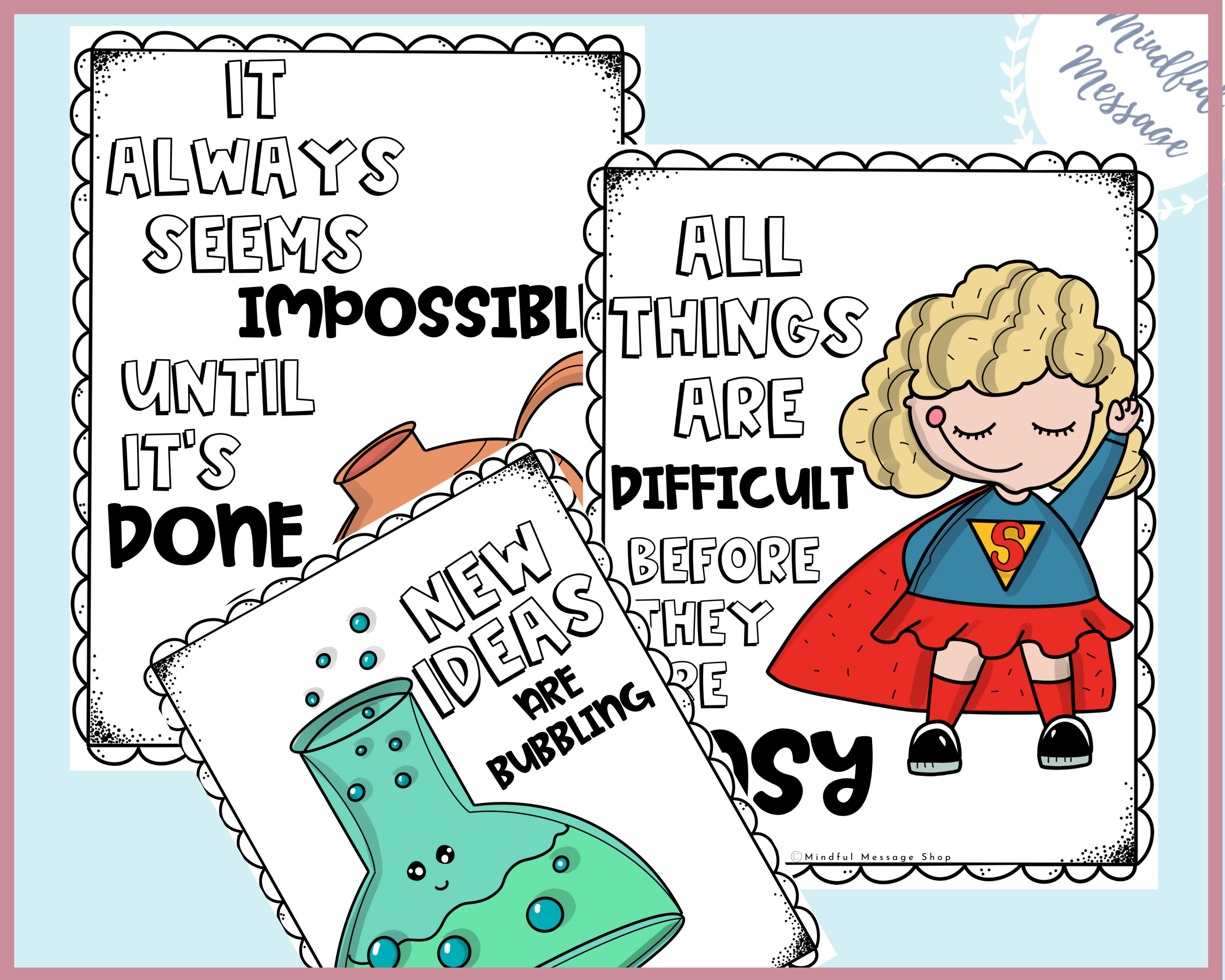 Growth Mindset Poster Growth Mindset Kids Printables Growth Mindset ...