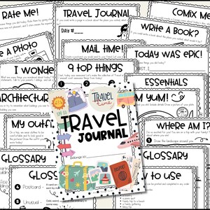Travel Journal for Kids Travel Journal Printable Kids Travel Book ...