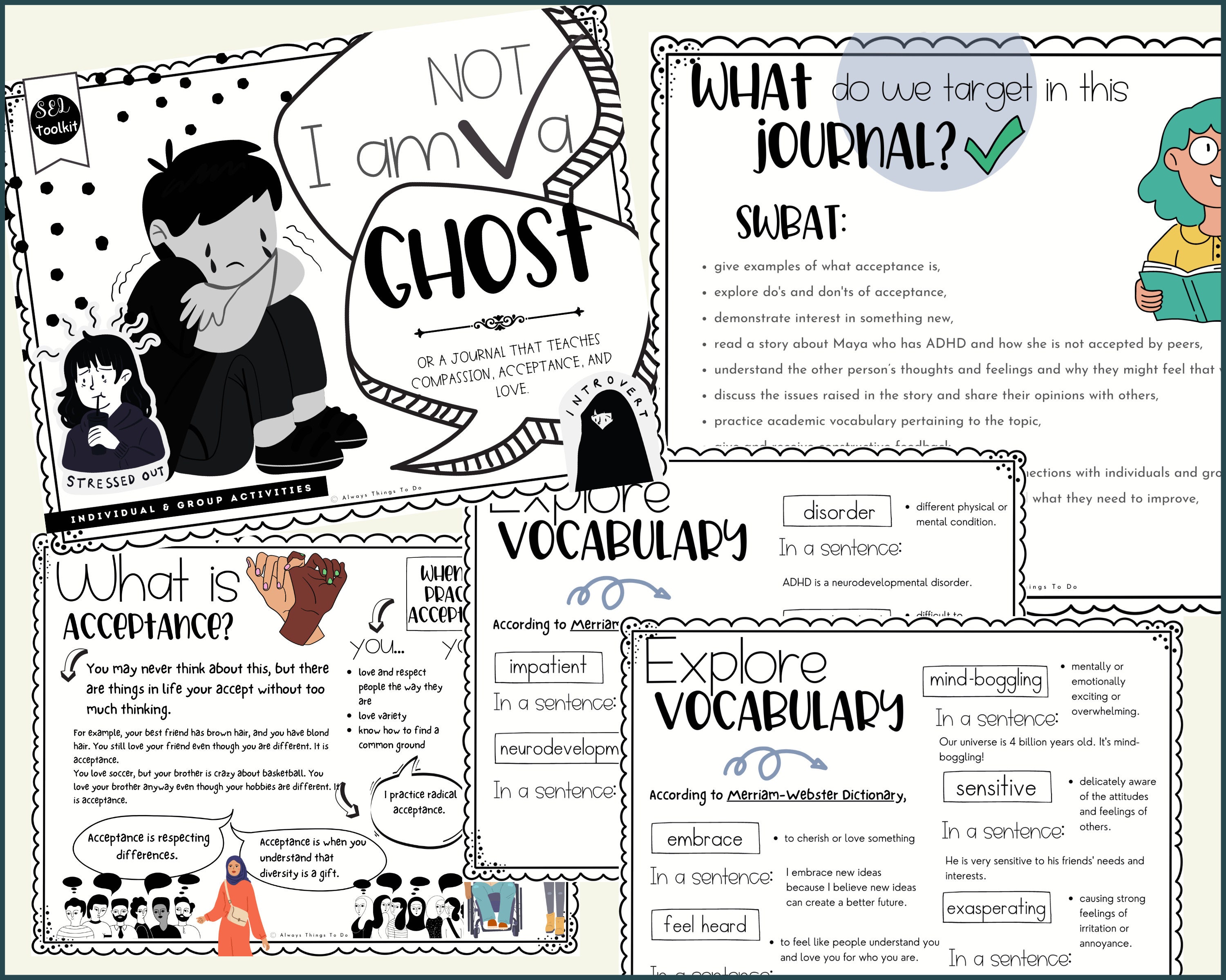 Neurodivergent Pride ADHD Acceptance ADHD Workbook for Kids ...