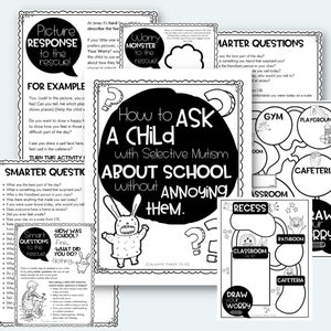 Selective Mutism Worksheets for Selective Mutism IEP 504 Goals for ...