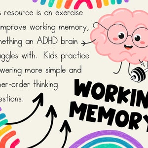 Kids Memory Game Printable Memory Game for Working Memory Game for Kids ...