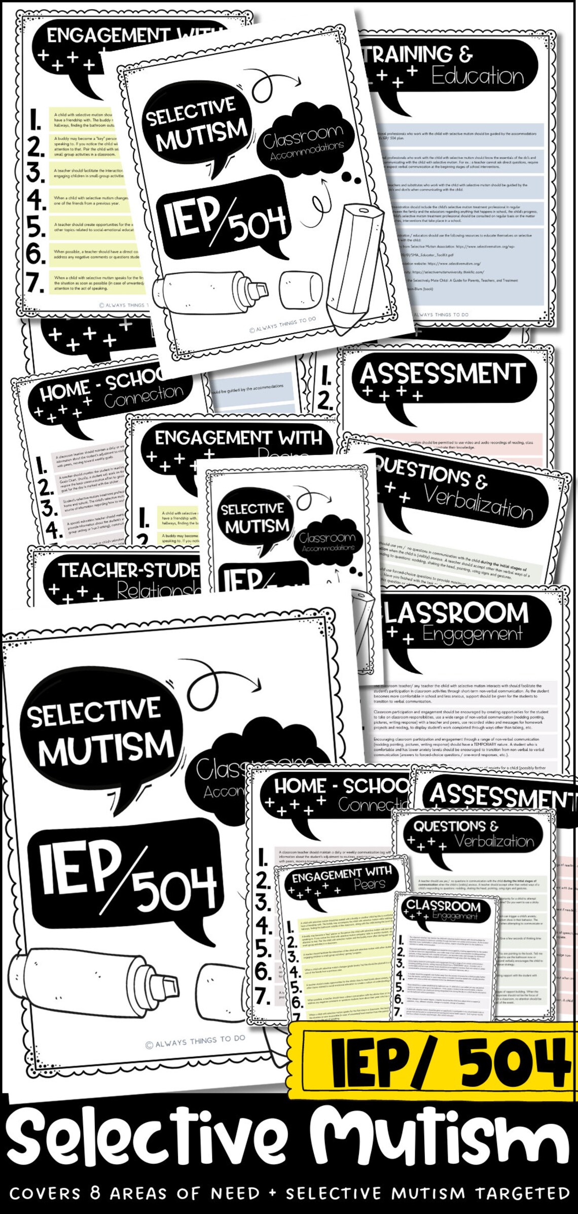 Selective Mutism IEP 504 Goals Selective Mutism Classroom ...