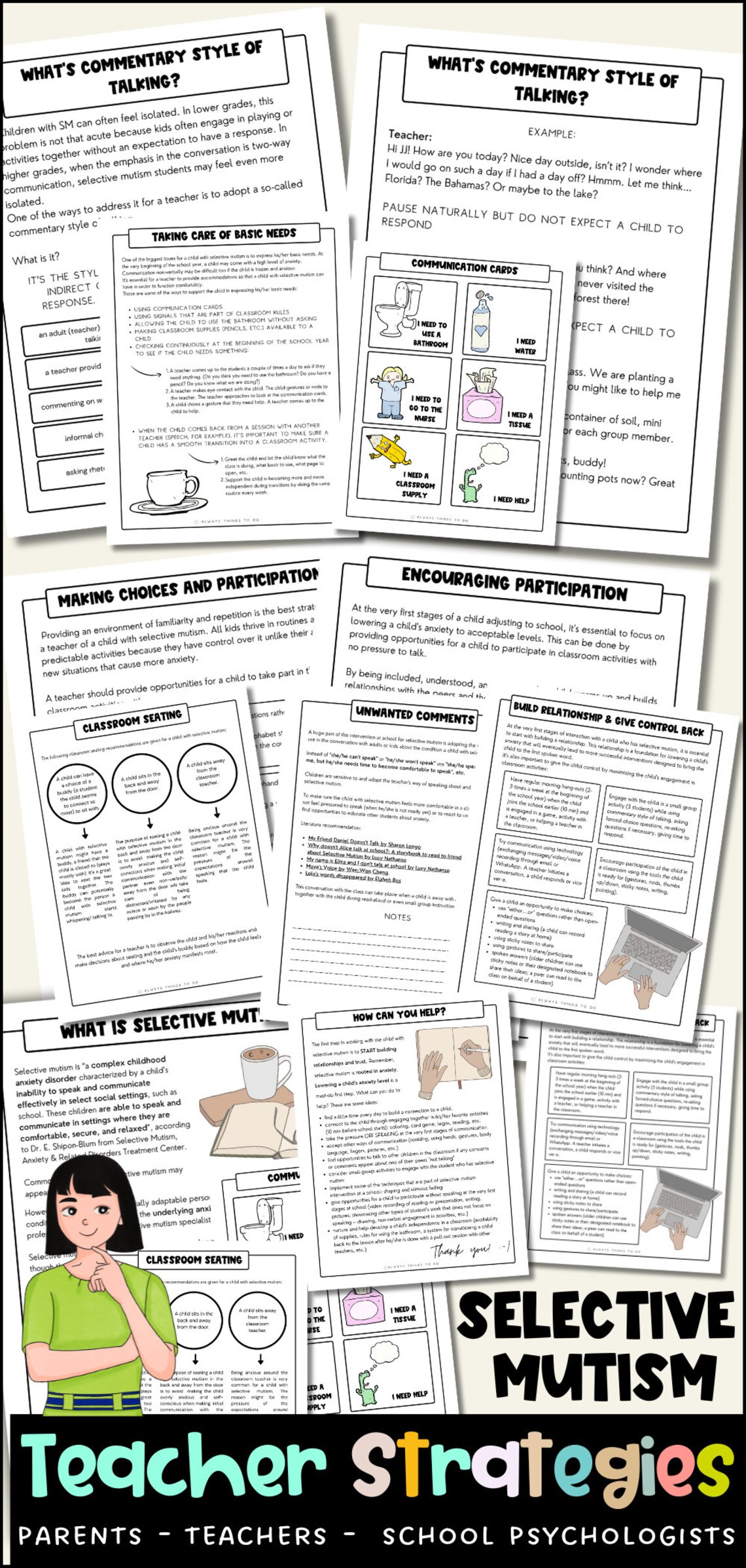 Selective Mutism Classroom Accommodations Selective Mutism Anxiety ...