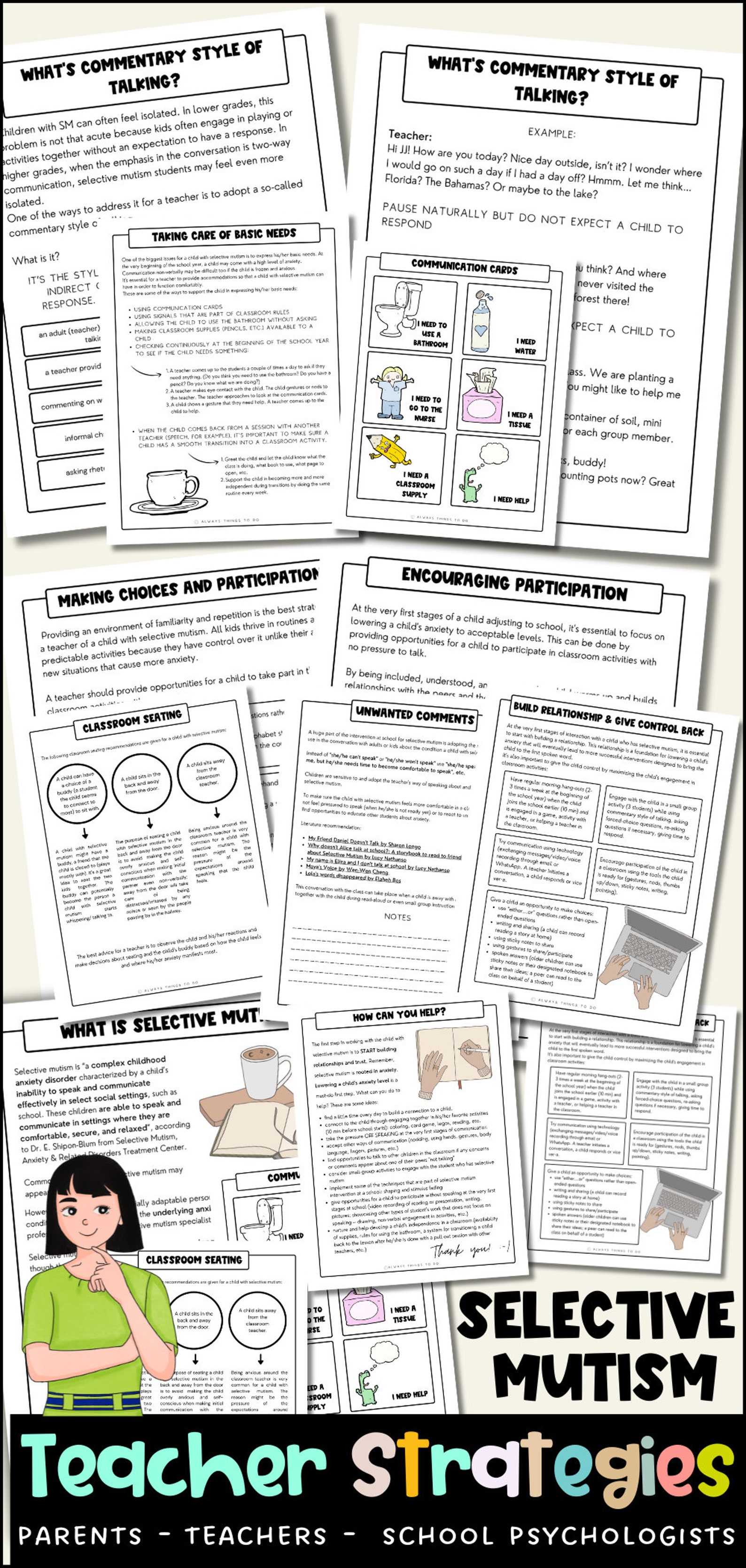 Selective Mutism Classroom Accommodations Selective Mutism Anxiety ...