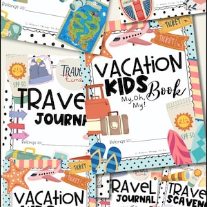 Kids Travel Journals Activities Bundle Travel Journal Activities for ...