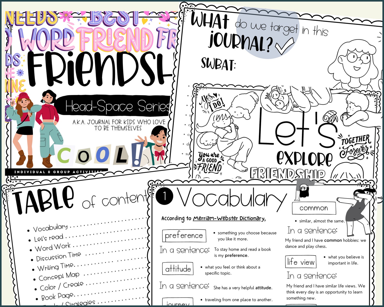 Friendship Worksheets for Kids Friendship Journal Friendship Printables ...