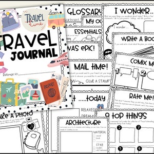 Travel Journal Printable Travel Journal for Kids Travel Book Activities ...