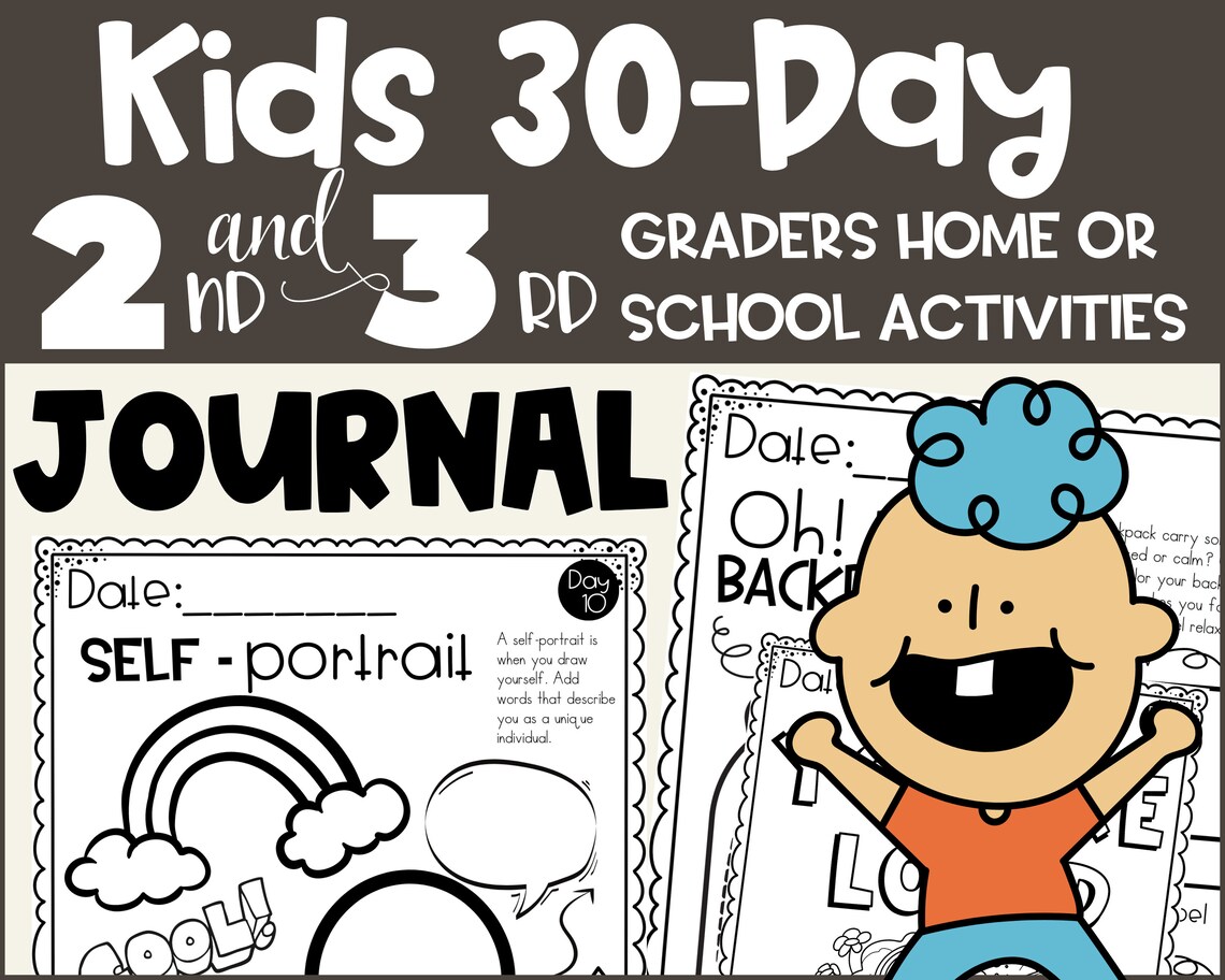 Kids Journal Printable Kids Journal Pages Kids Journaling Kids Writing ...