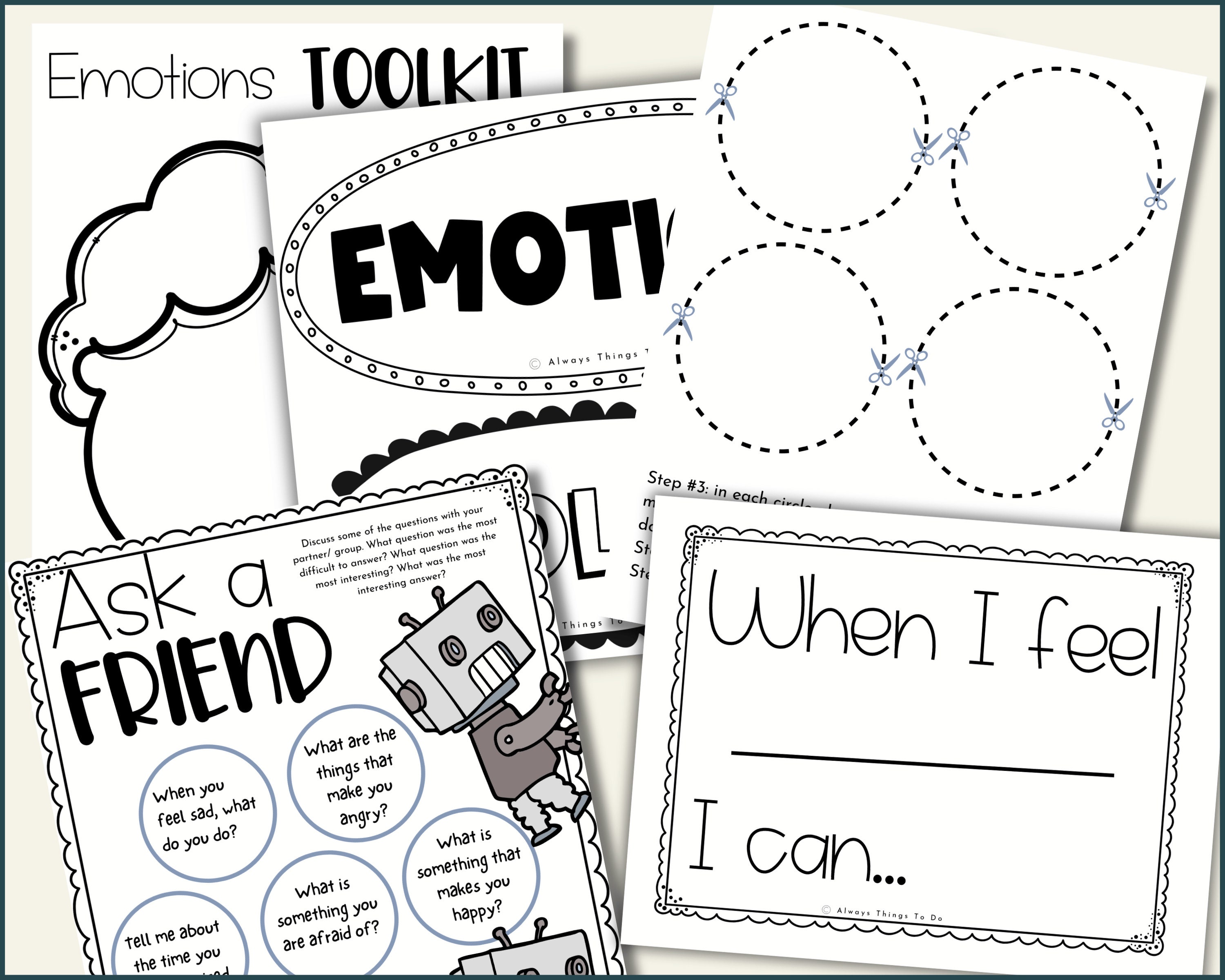 Kids Emotional Regulation Worksheets Kids Emotional Regulation Toolkit ...