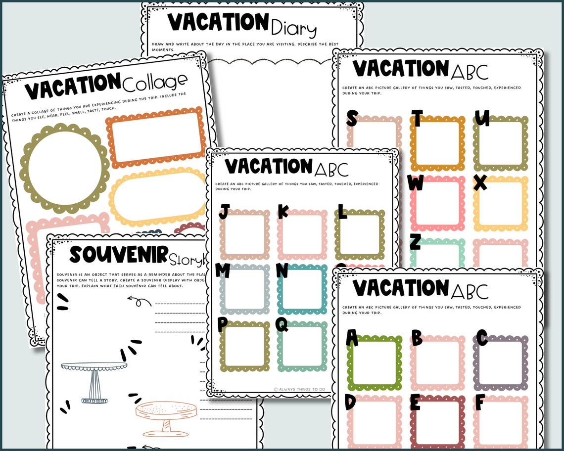 Kids Vacation Book Kids Travel Book Kids Travel Journal Kids Vacation ...