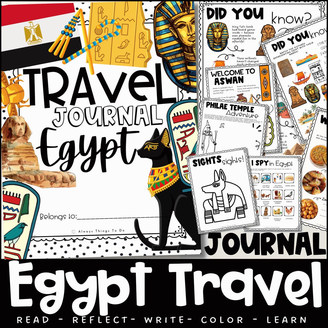 Kids Travel Journal Egypt Travel Journal Kids Egypt Travel Journal Kids ...
