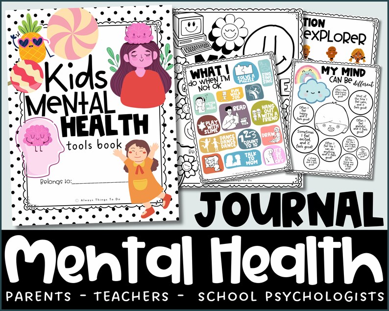 Mental Health Kids Activity Kids Mental Health Worksheets Kid Mental ...