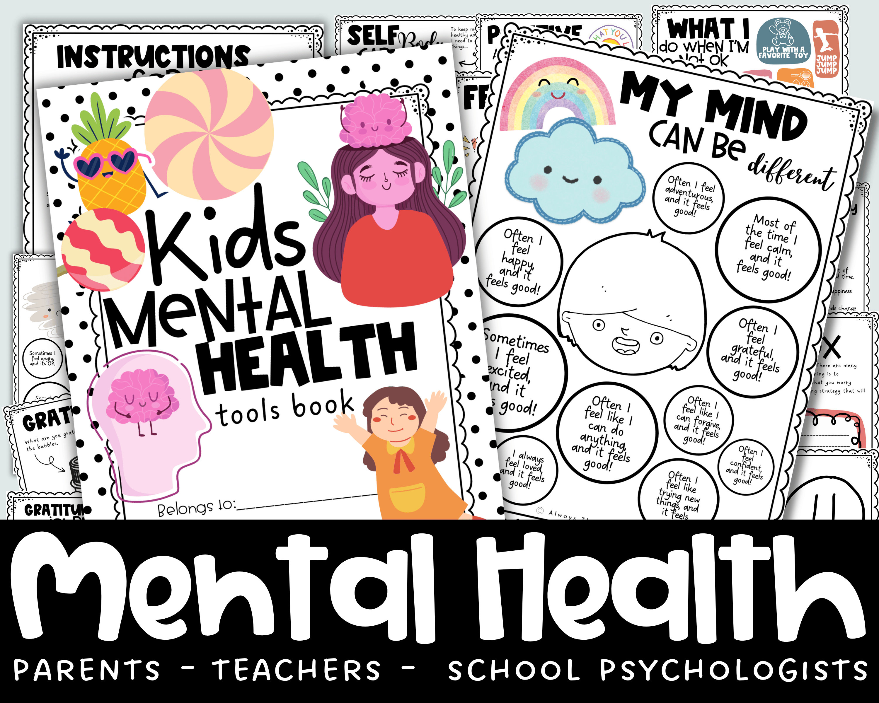 Anxiety Relief Printable Kids Anxiety Relief for Kids Anxiety Workbook ...