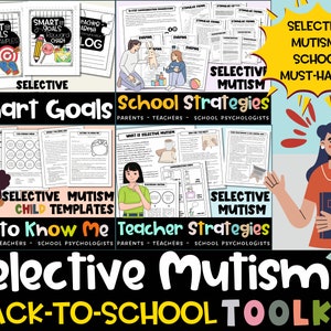 Selective Mutism Back to School Pack for Teachers Selective Mutism ...