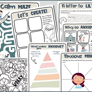 Anxiety Workbook for Kids Worry Worksheets Anxiety Worksheets for Kids ...