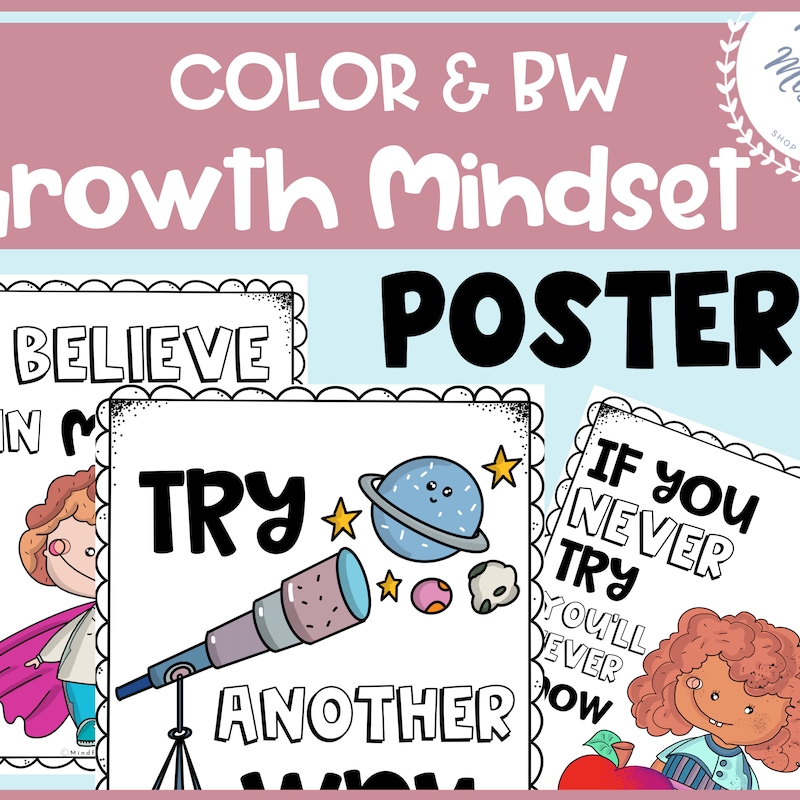 Growth Mindset Poster - Etsy