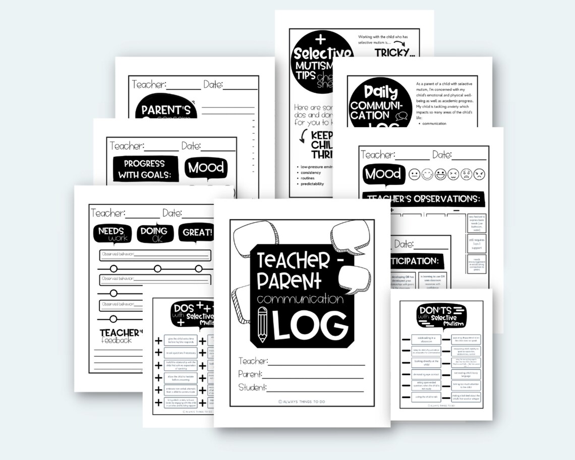 Social Anxiety Toolkit Selective Mutism IEP 504 Goals Selective Mutism ...