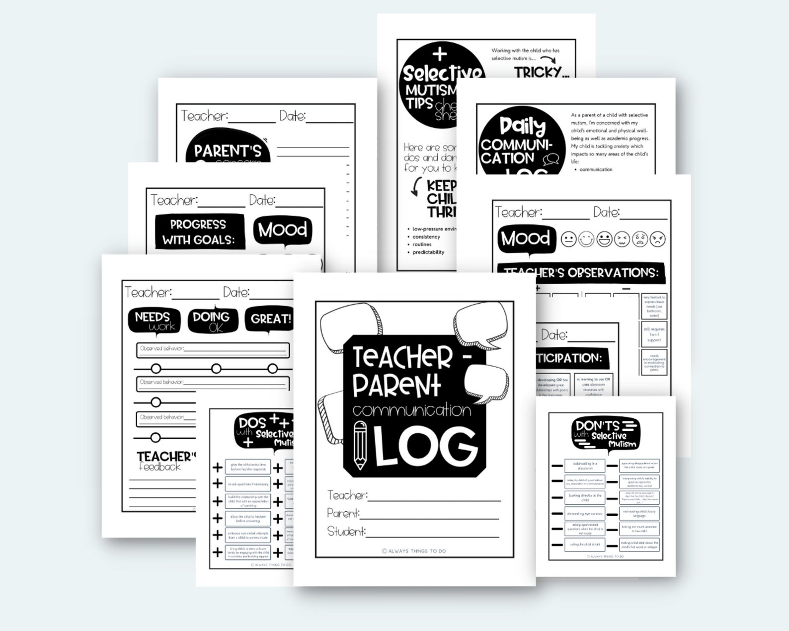 Social Anxiety Toolkit Selective Mutism IEP 504 Goals Selective Mutism ...