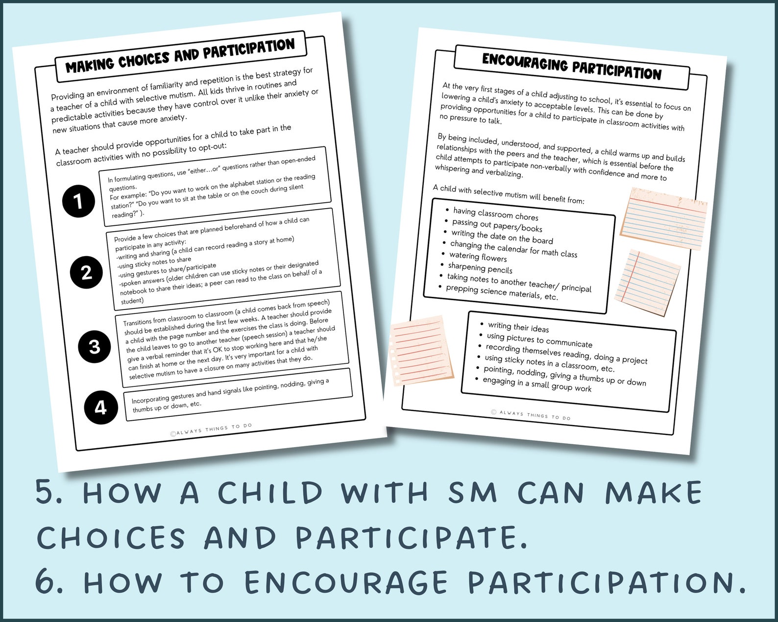 Selective Mutism Classroom Accommodations Selective Mutism Anxiety ...