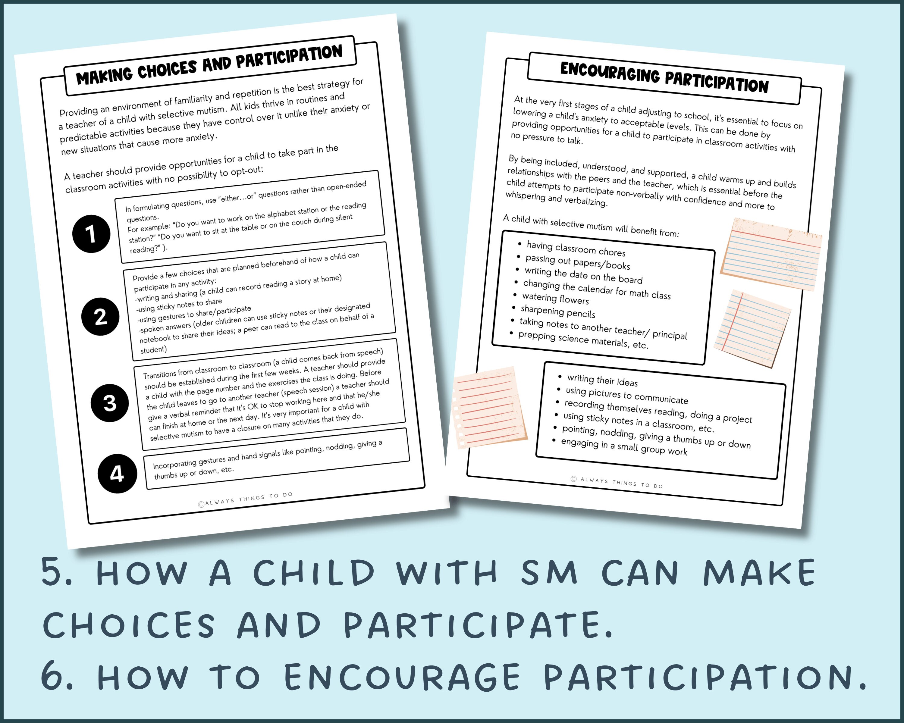 Selective Mutism Classroom Accommodations Selective Mutism Anxiety ...