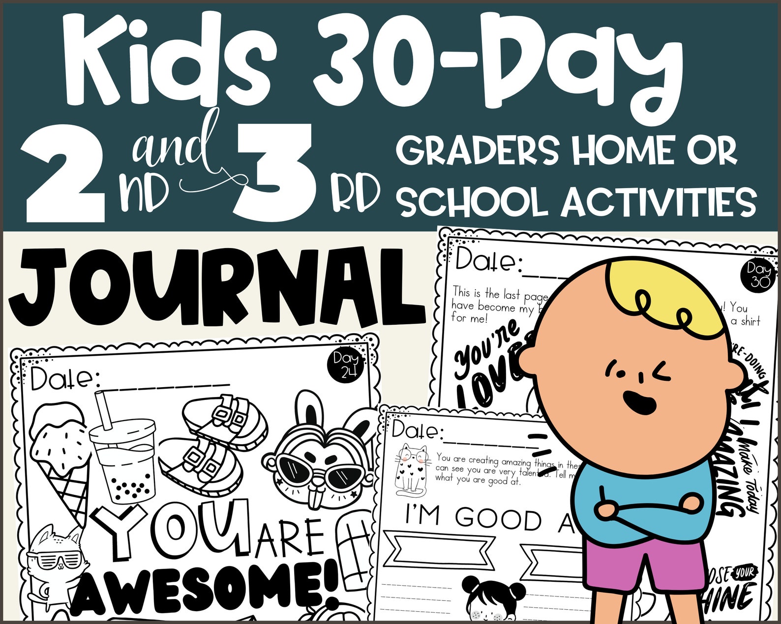Journaling Pages Activities for Kids Writing Worksheets Kids Journal ...