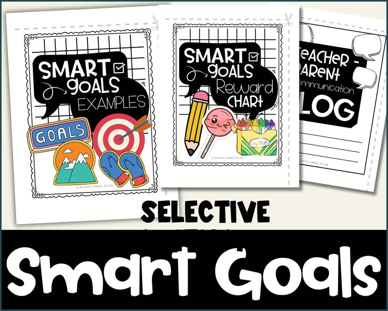 Selective Mutism Chart Selective Mutism Smart Goals Selective - Etsy