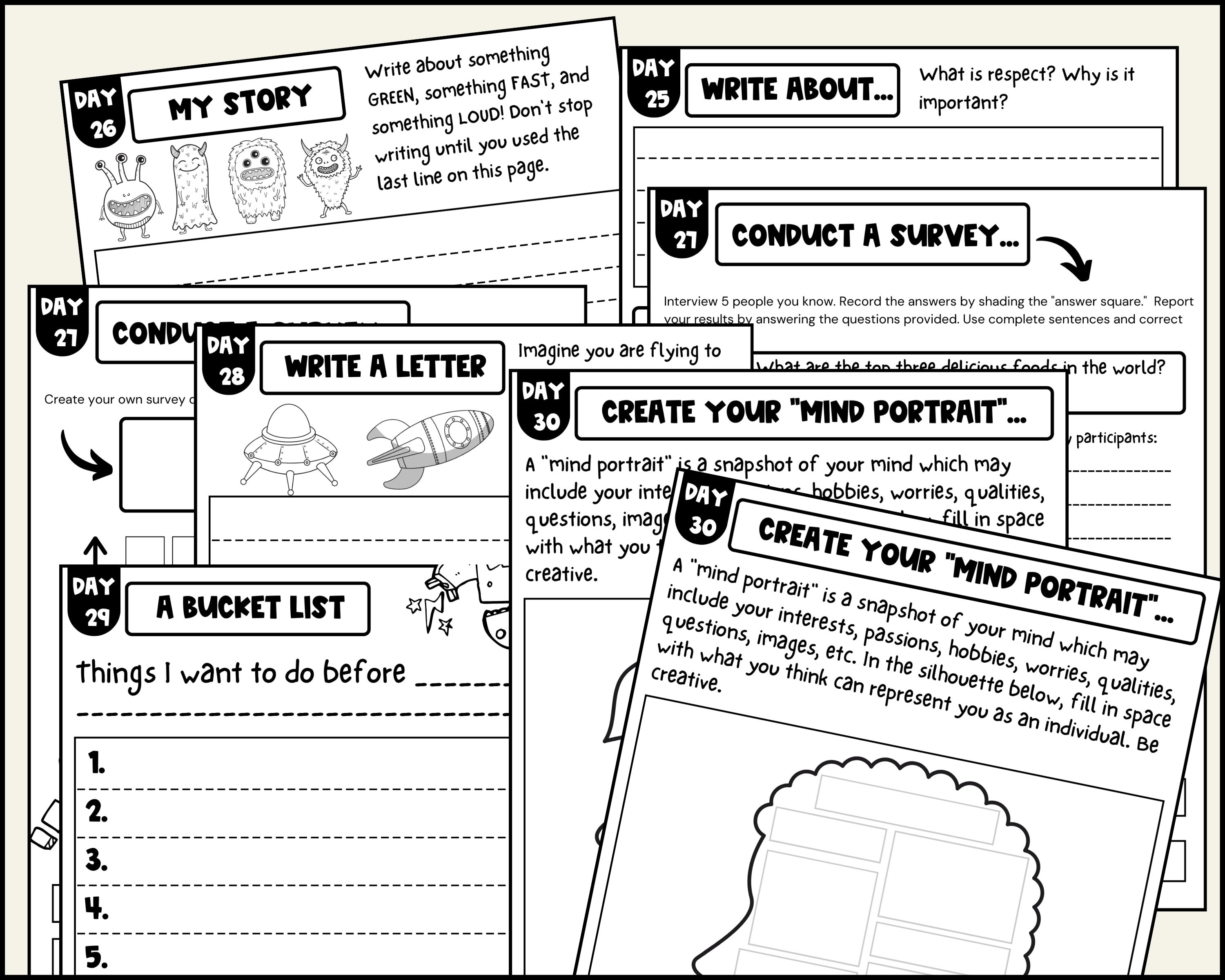 Kids Writing Journal Kids Writing Notebook With Prompts Kids Writing ...