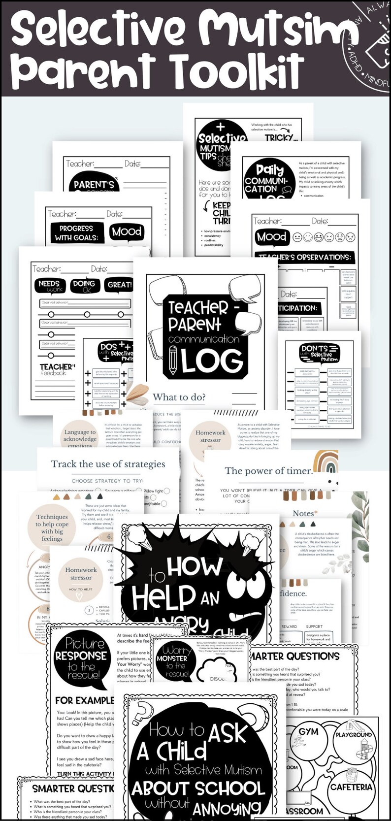 Social Anxiety Toolkit Selective Mutism IEP 504 Goals Selective Mutism ...