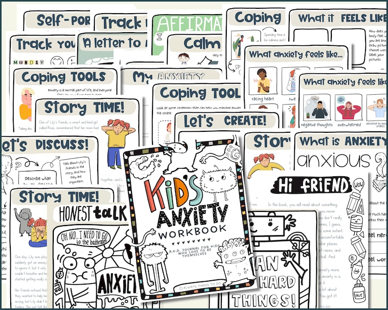 Anxiety Workbook for Kids Worry Worksheets Anxiety Worksheets for Kids ...