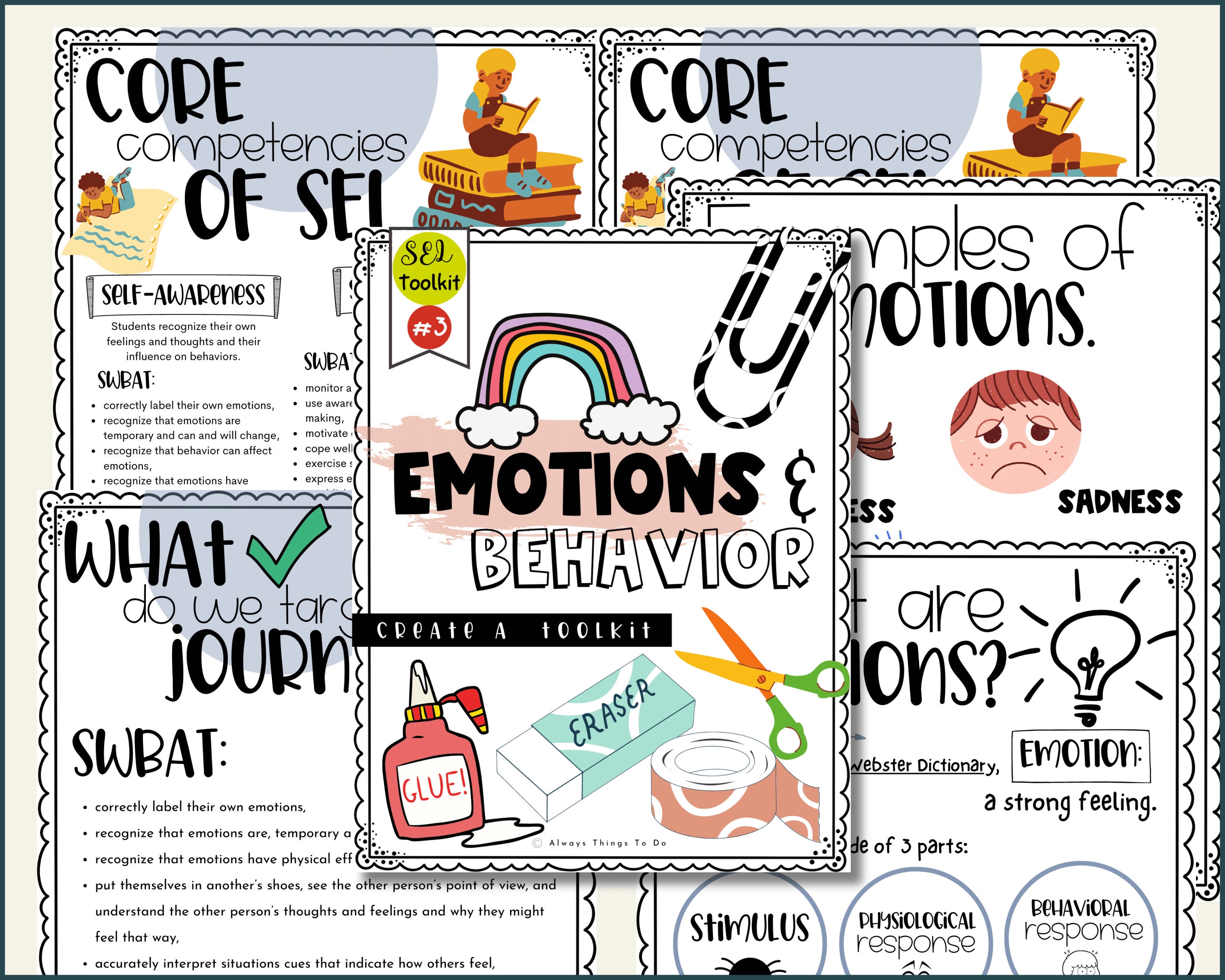 Kids Emotional Regulation Worksheets Kids Emotional Regulation Toolkit ...