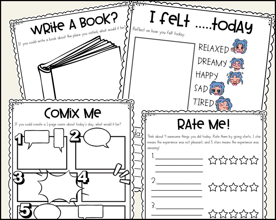 Travel Journal Printable Travel Journal for Kids Travel Book Activities ...