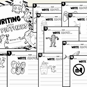 Writing Prompts for Kids Writing Practice Sheet for Kids Writing ...