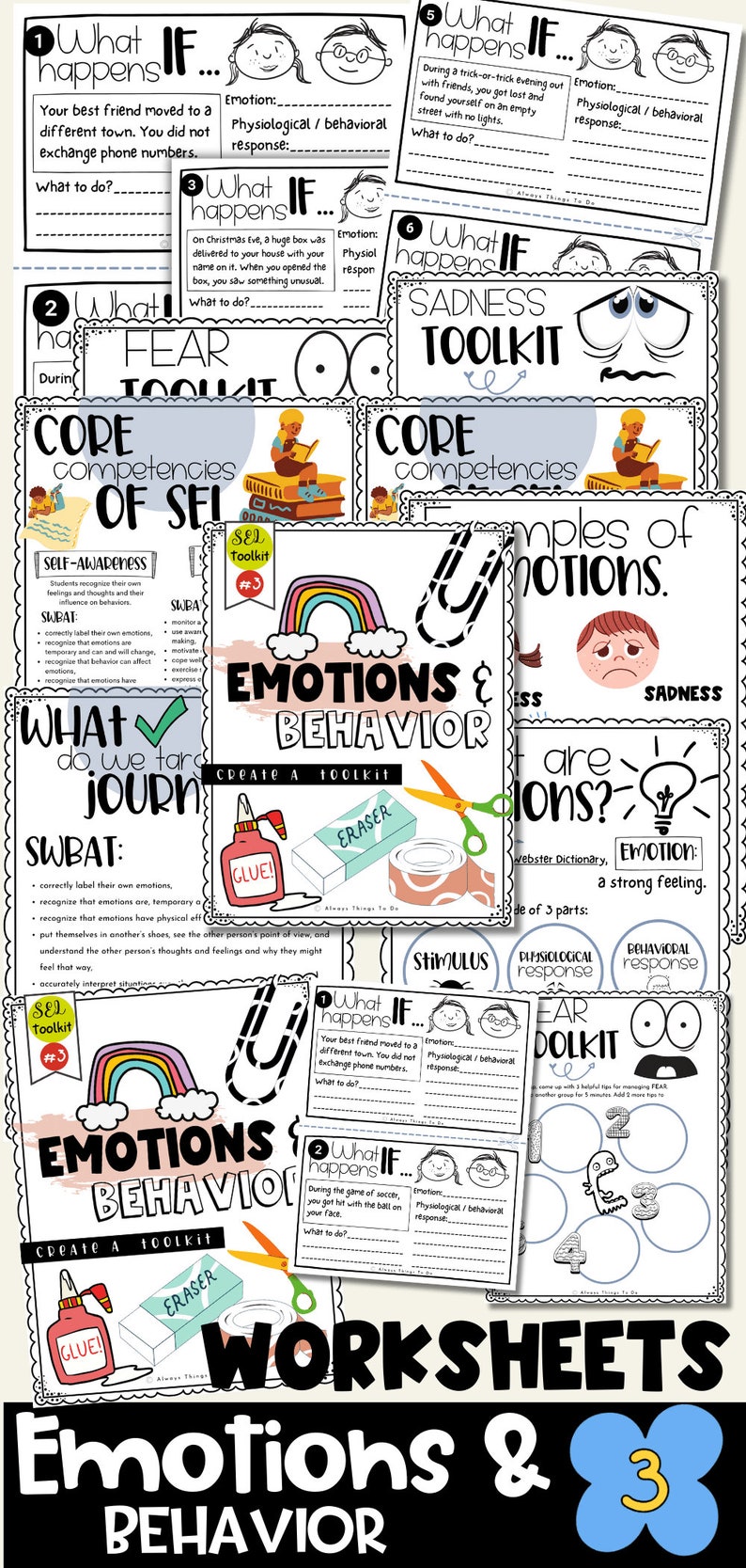 Kids Emotional Regulation Worksheets Kids Emotional Regulation Toolkit ...