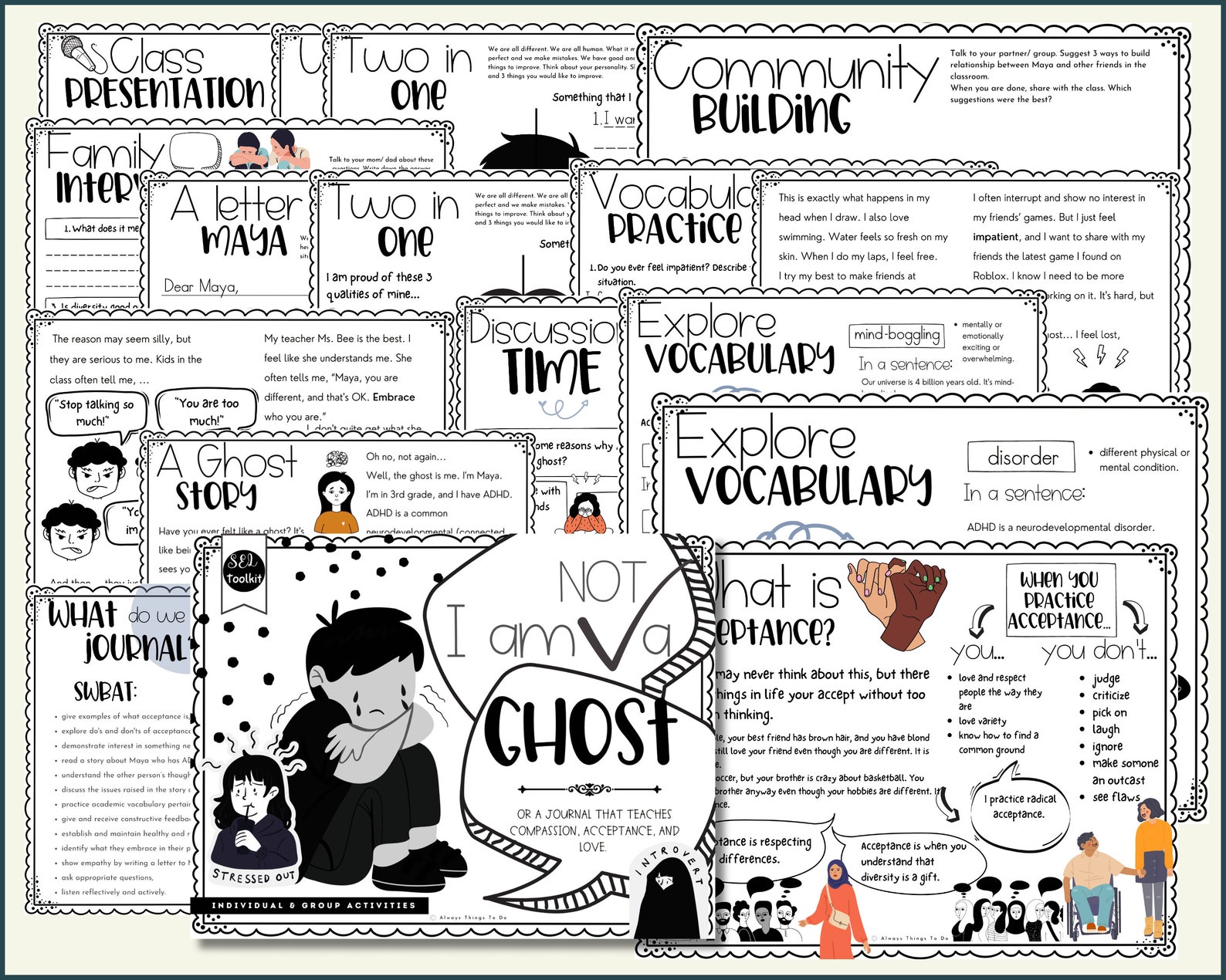 Neurodivergent Pride ADHD Acceptance ADHD Workbook for Kids ...