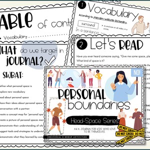 Boundaries Worksheets for Kids Boundaries Journal Boundaries Workbook ...