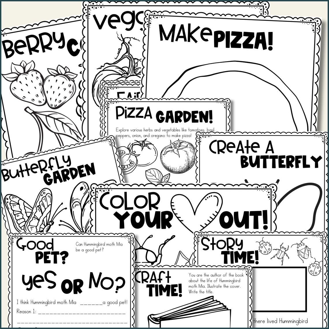 Kids Summer Journal Printable Summer Activity for Kids Summer Activity ...