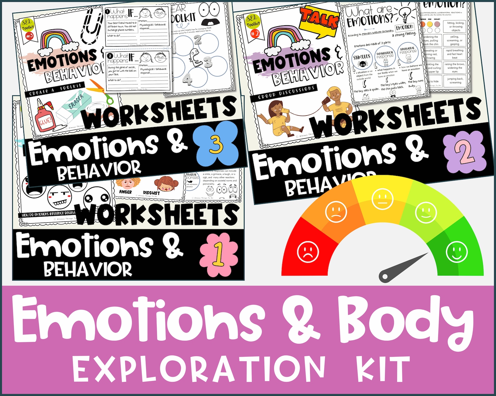 Emotions and the Body Kit Emotions Toolkit for Kids Feelings Pack Kids ...