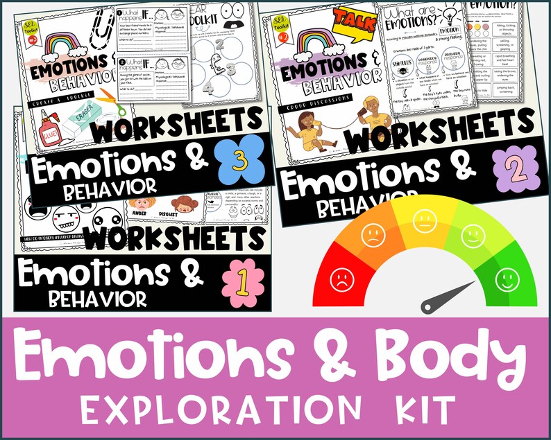 Emotions and the Body Kit Emotions Toolkit for Kids Feelings Pack Kids ...