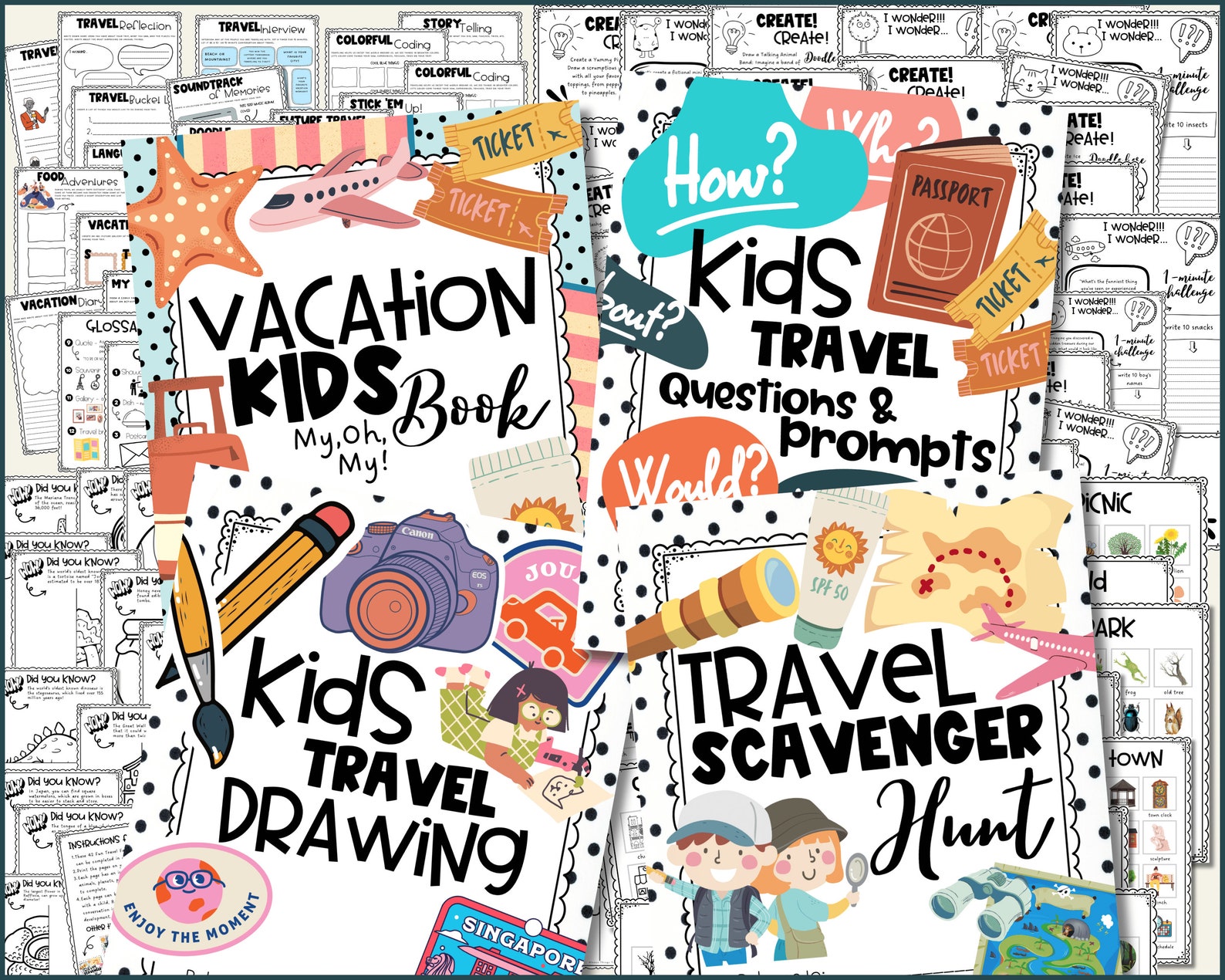 Travel Journal Kit Travel Journal Activities for Kids Travel Journal ...