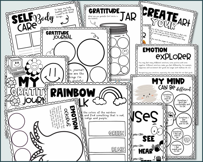 Anxiety Relief Printable Kids Anxiety Relief for Kids Anxiety Workbook ...
