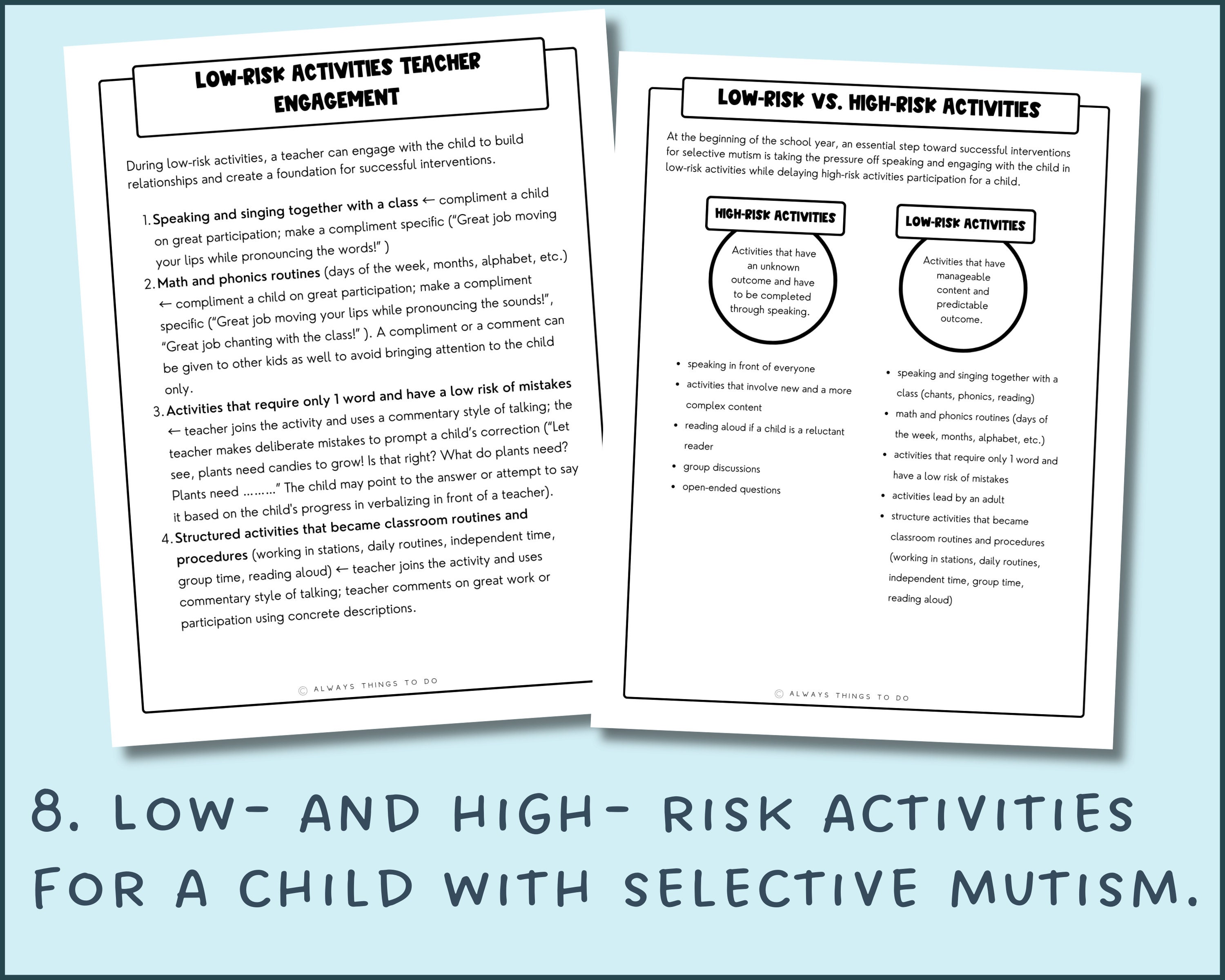 Selective Mutism Classroom Accommodations Selective Mutism Anxiety ...