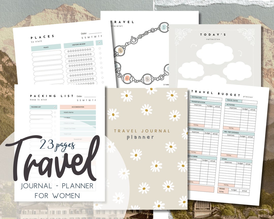 Travel Journal for Women Travel Journal Planner Travel Journal ...