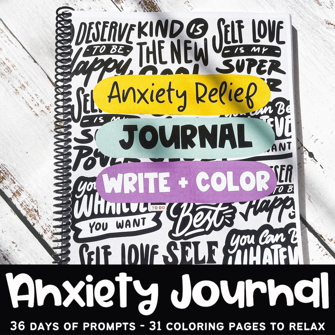 Anxiety Relief Journal Printable Anxiety Help Anxiety Workbook Anxiety ...